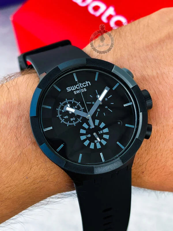 Reloj Swatch (SB02B400) Big Bold Checkpoint Black - Atumano
