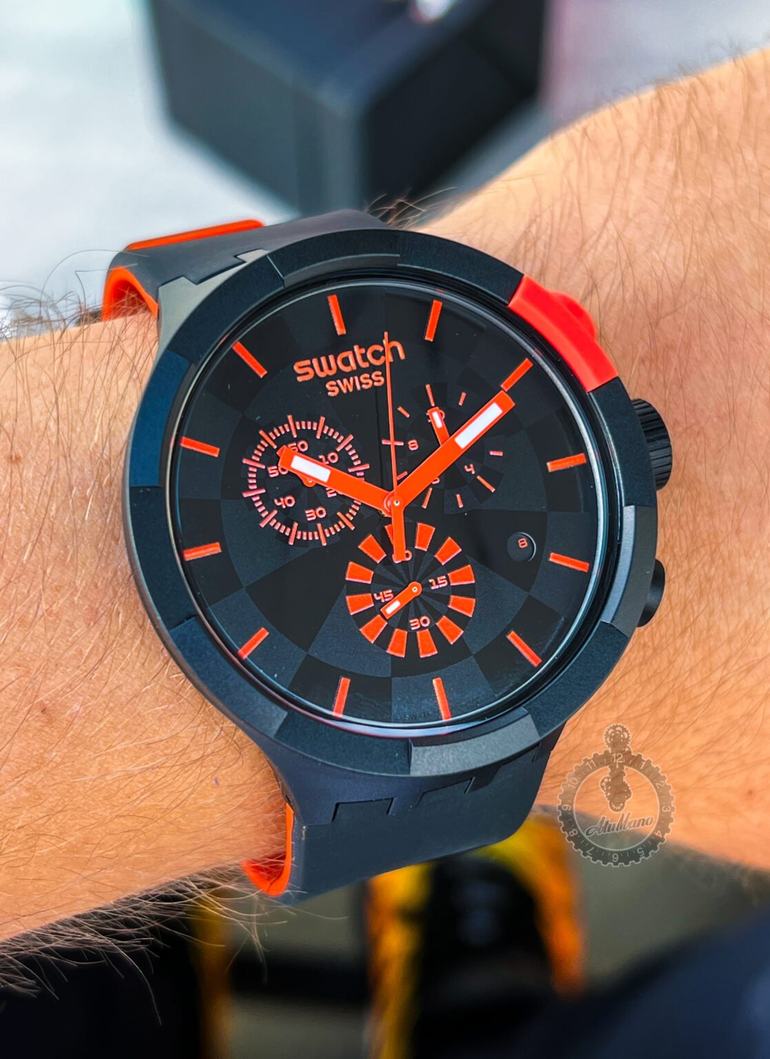 Reloj Swatch (SB02B402) Big Bold Checkpoint Red | Atumano