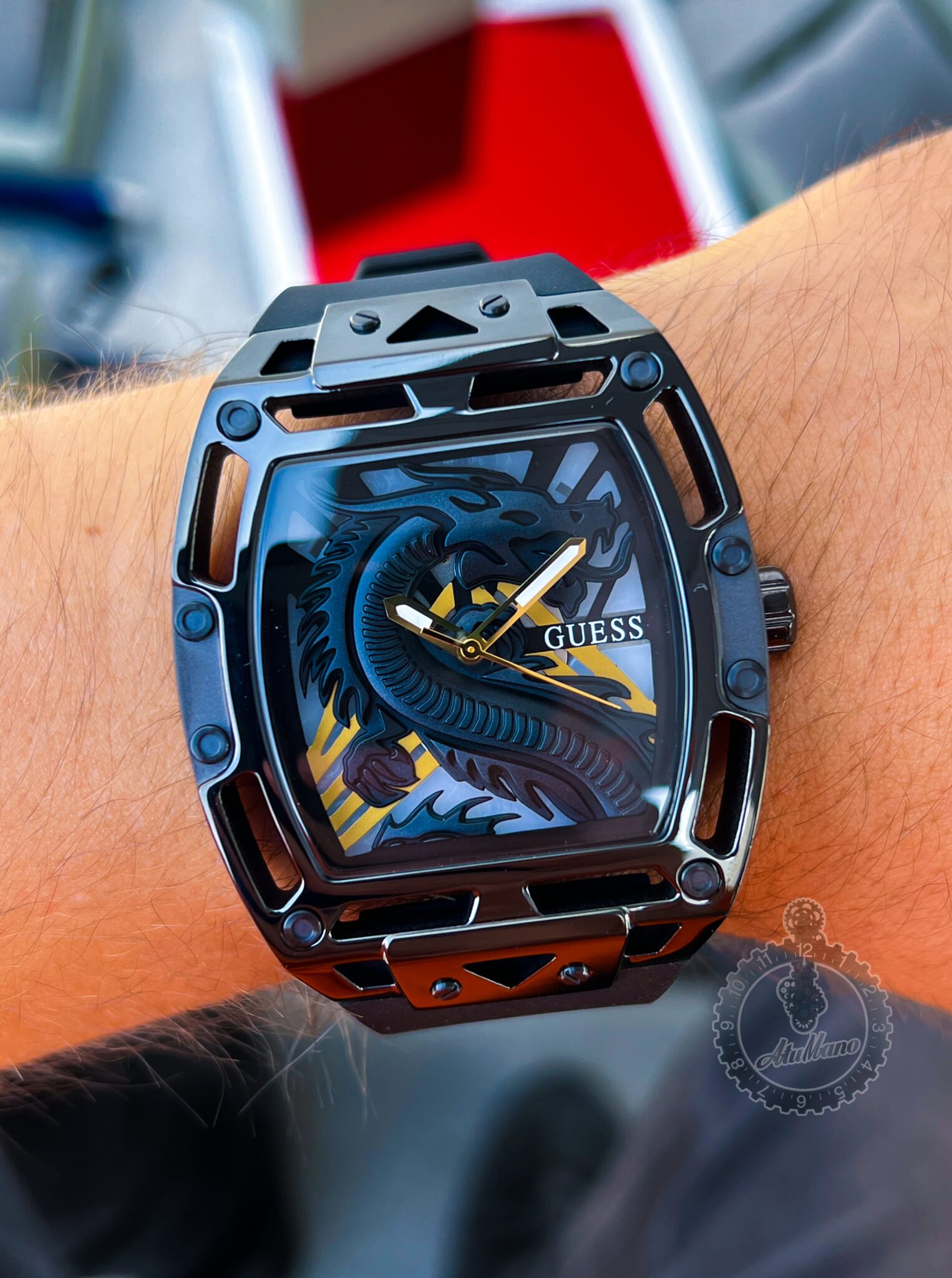 Reloj Para Hombre Guess (GW0648G1) Phoenix Legend 2024 Año Del Dragon ...